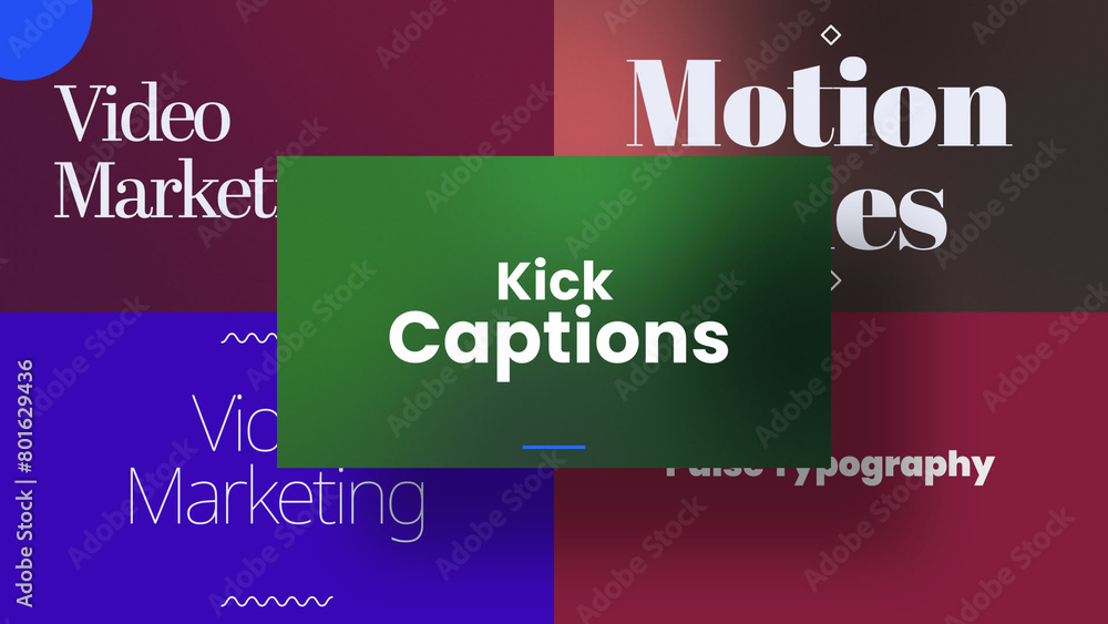 Layered Text Compositions | Animated Titles with Control Panels Stock ...