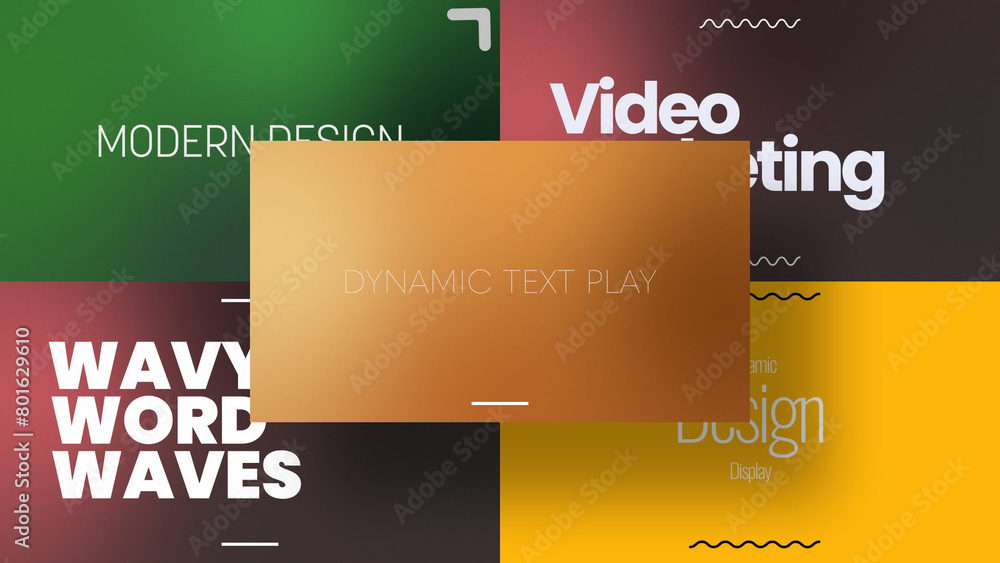 Informative Text Titles | Animated Titles with Control Panels Stock ...