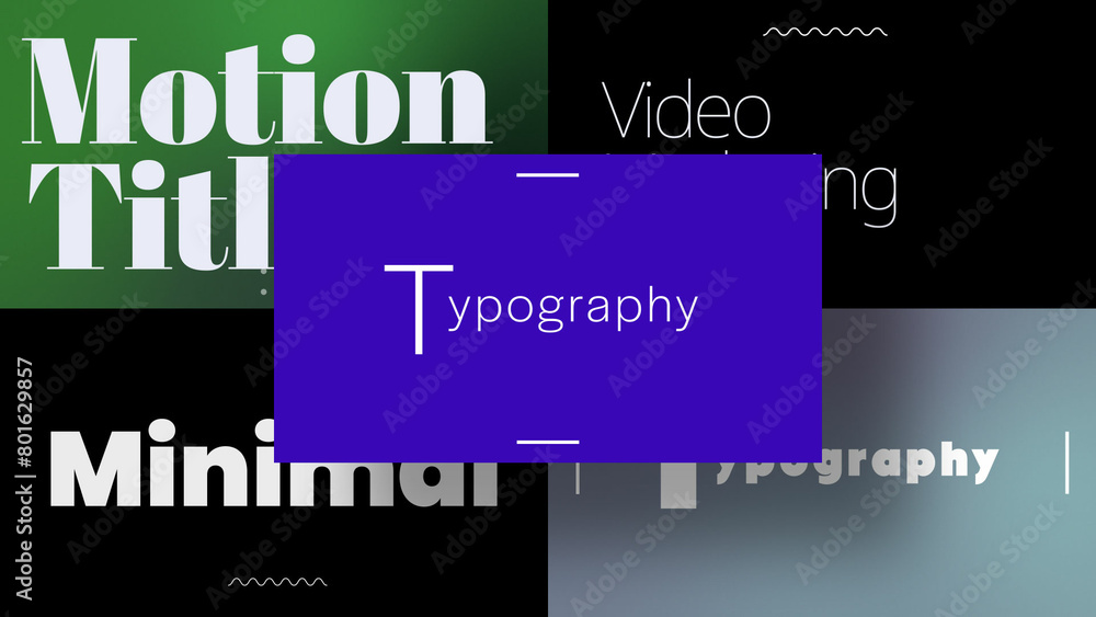 Flat Design Titles | Animated Titles with Control Panels Stock Template ...