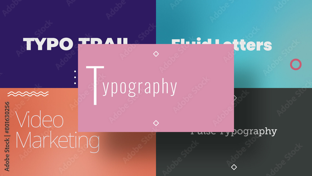 Elegant Text Overlays | Animated Titles with Control Panels Stock ...