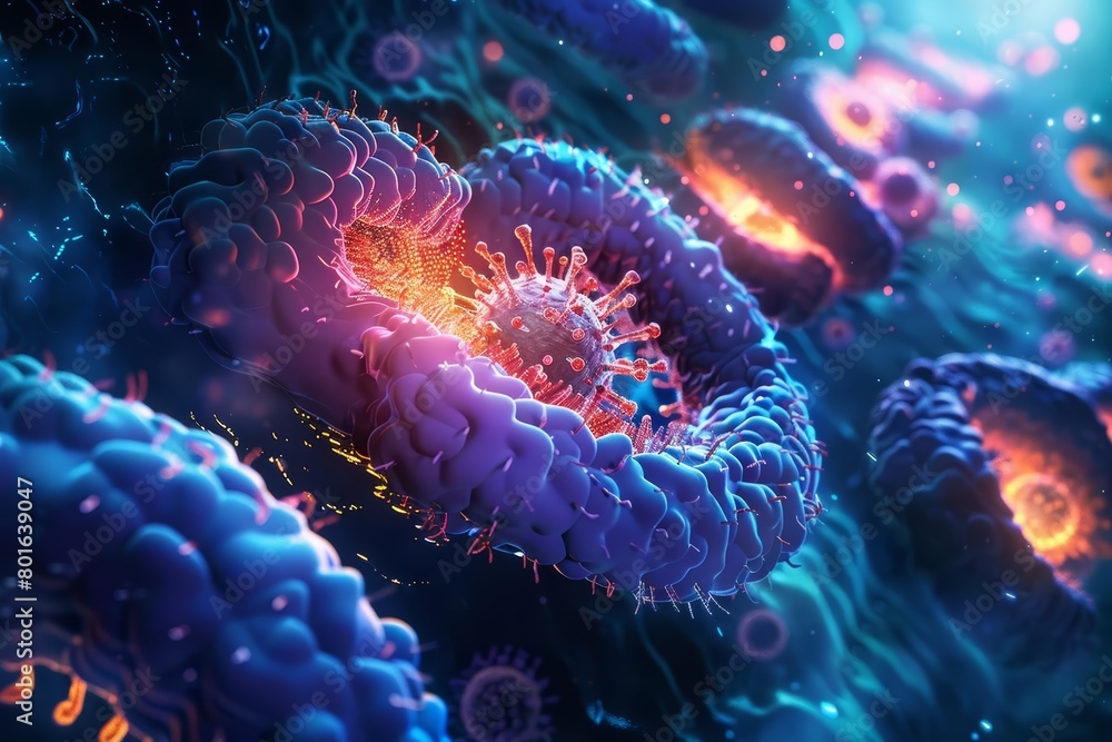 Celiac disease is depicted through an immune response in the gut ...