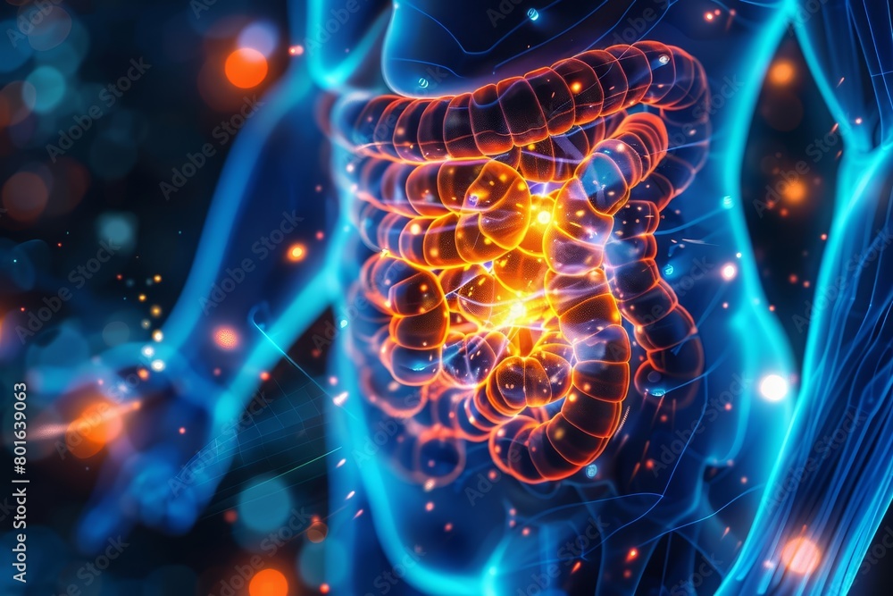 Celiac disease is depicted through an immune response in the gut ...