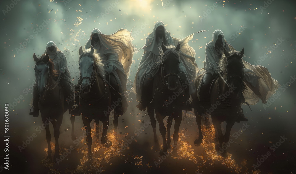 Apocalyptic quartet: 4 horsemen of the apocalypse - the mythical ...