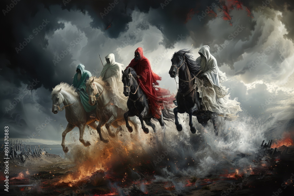 Harbingers of doom: 4 horsemen of the apocalypse - ominous imagery and ...