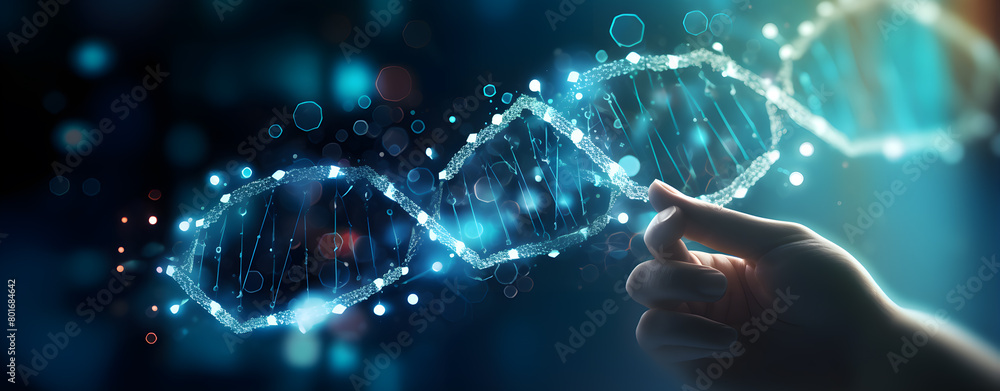 DNA banner dna structure banner dna model banner biology banner ...