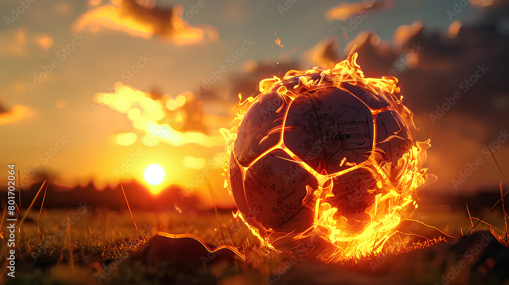 fiery football, fireball, beautiful, dark background, black background ...