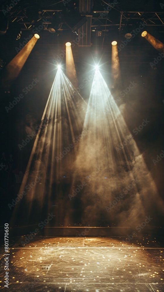 Theatre in Action, A dramatic scene unfolds on a theatrical stage ...