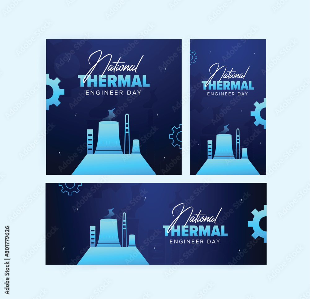 National thermal engineer day social media template 2024. Holiday ...