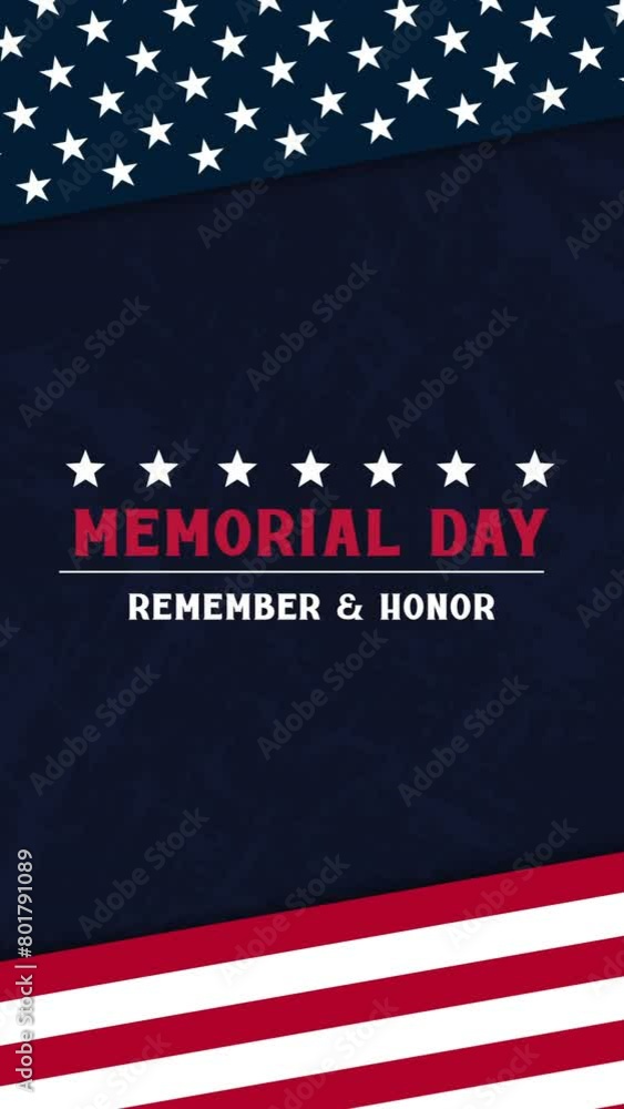 memorial day animation celebration, memorial day greeting animation for ...