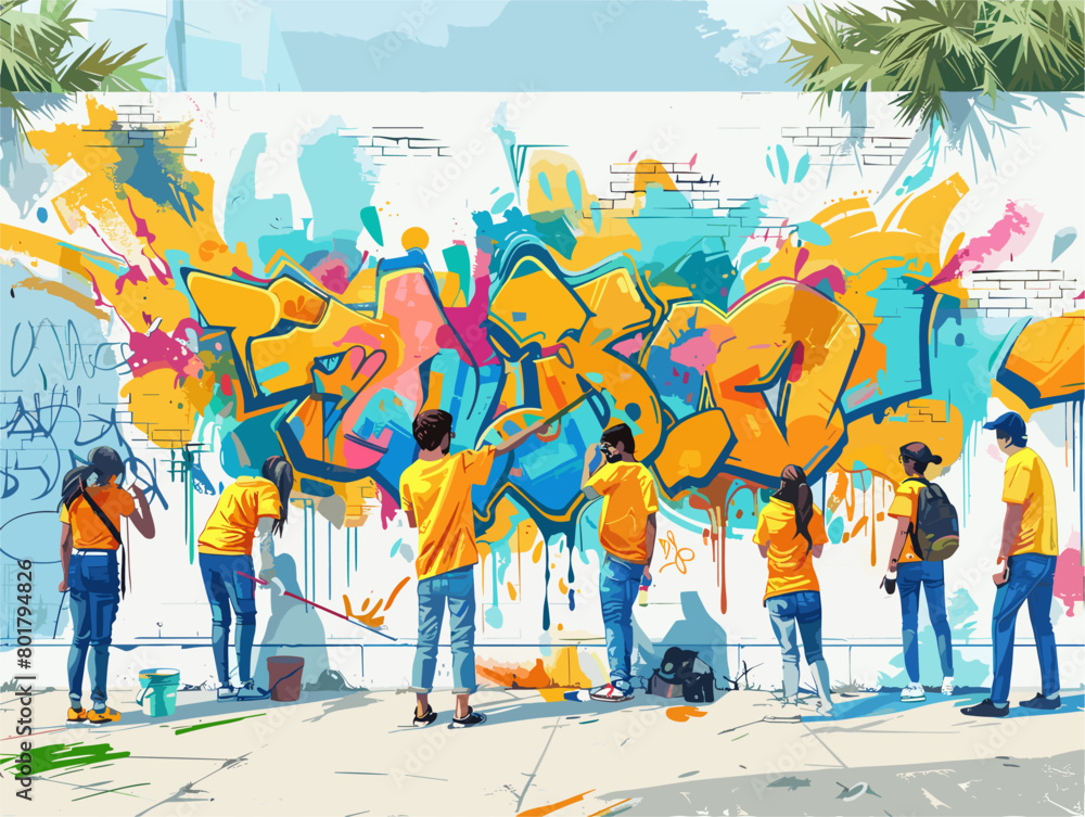 Community Canvas: A Vibrant Mural Celebrating Unity Through Art and ...
