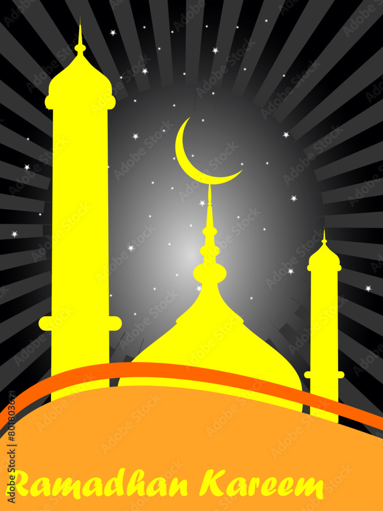 Ramadhan template design, with full colors and islamic theme. Design ...