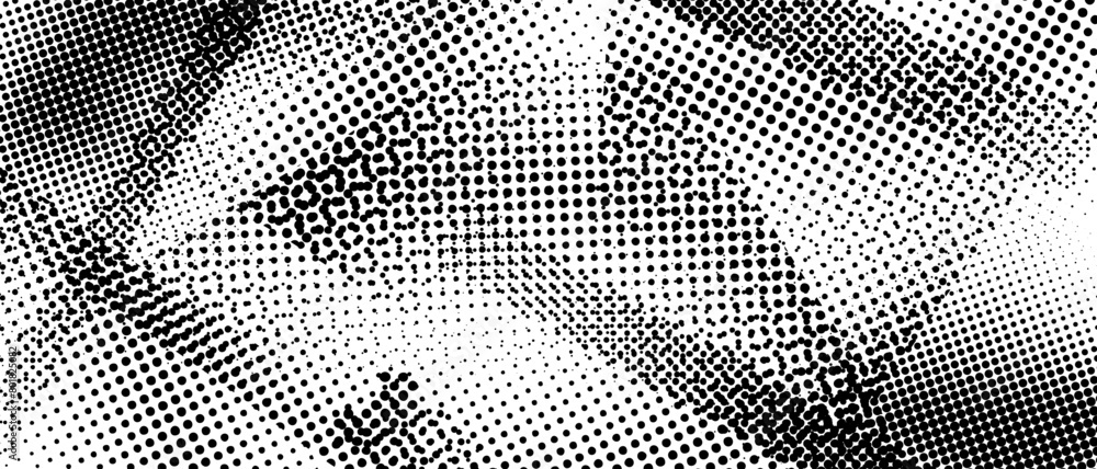 Halftone grunge texture. Distorted rough dirty scratched background ...