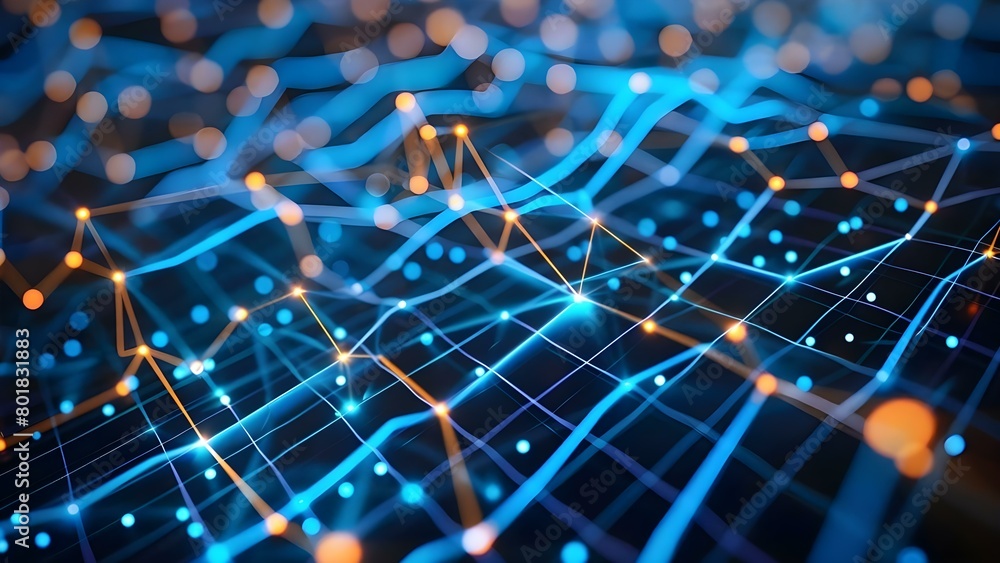 Closeup of an algorithm chart illustrating targeted advertising ...