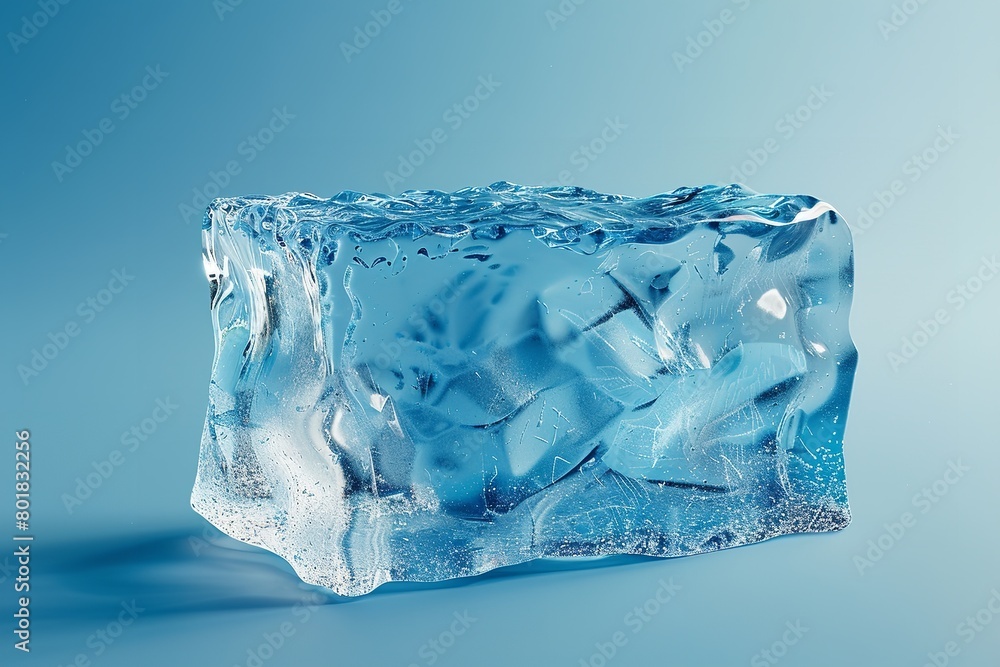 Above a light blue-toned white backdrop, a naturally developing ...