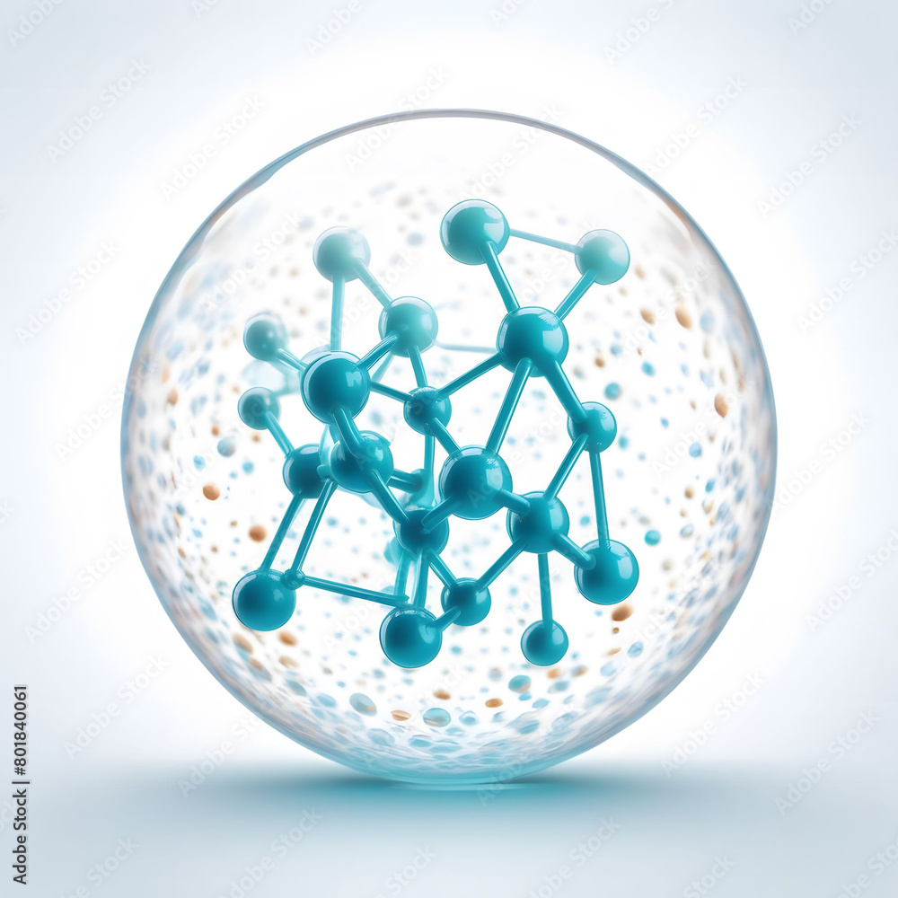 visualization of the molecular structure in the texture of glass ...