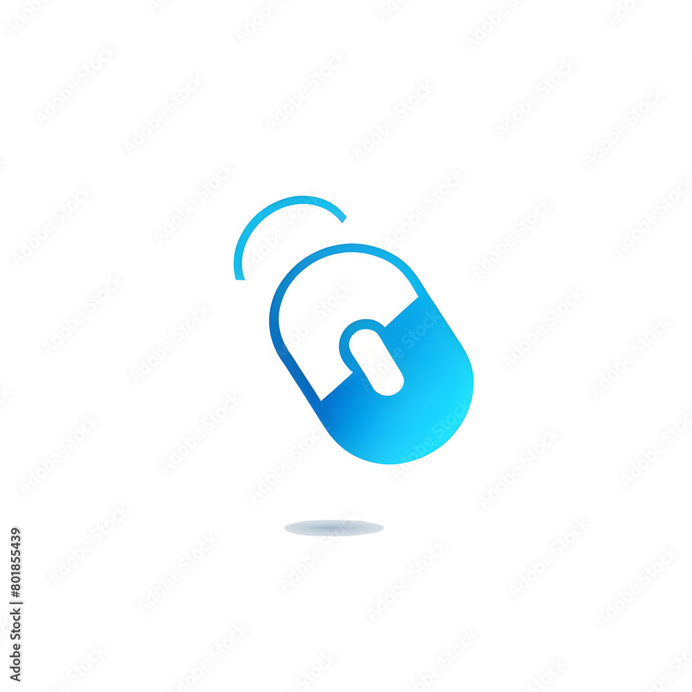 Discover a sleek mouse cursor click icon vector on a transparent ...