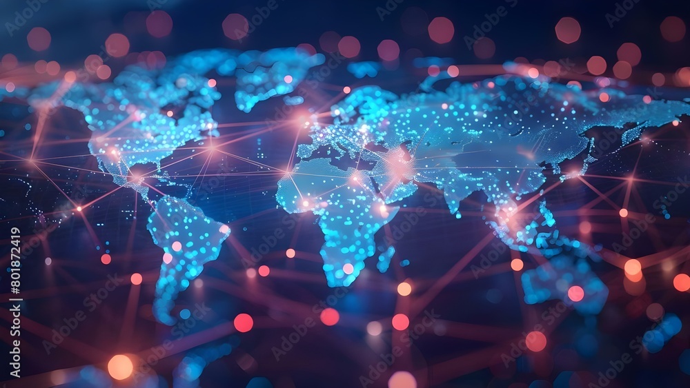 Mapping Global Social Network Connections: An Illustrated World Map ...