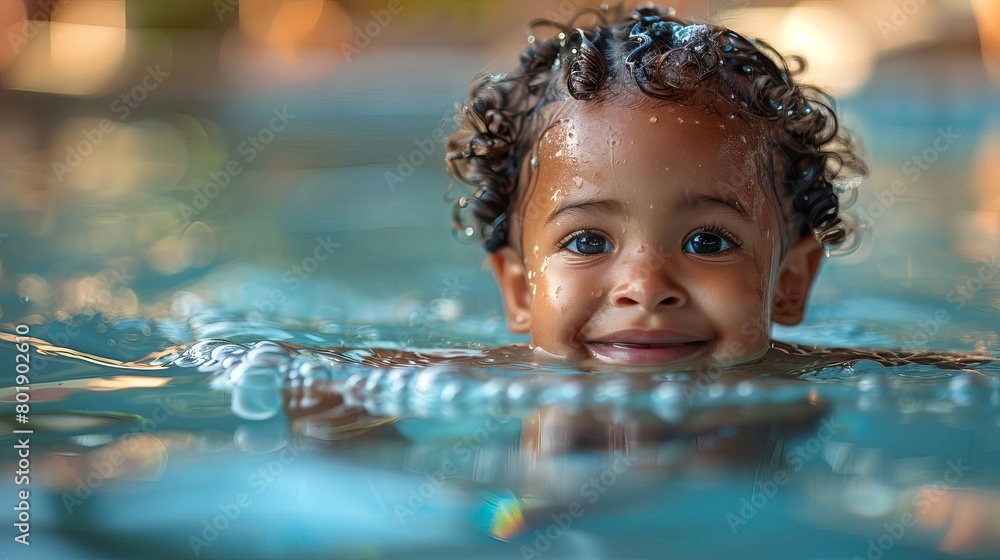Little Timmy was having the time of his life. He was swimming in the ...