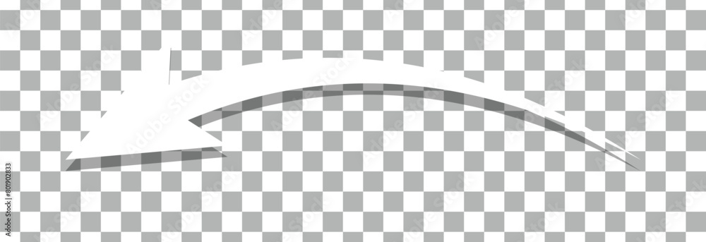 White arrow icon on transparent background. flat style. white arrow ...