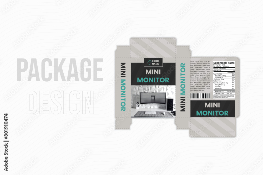 Label design on device. branding identity design package set template ...
