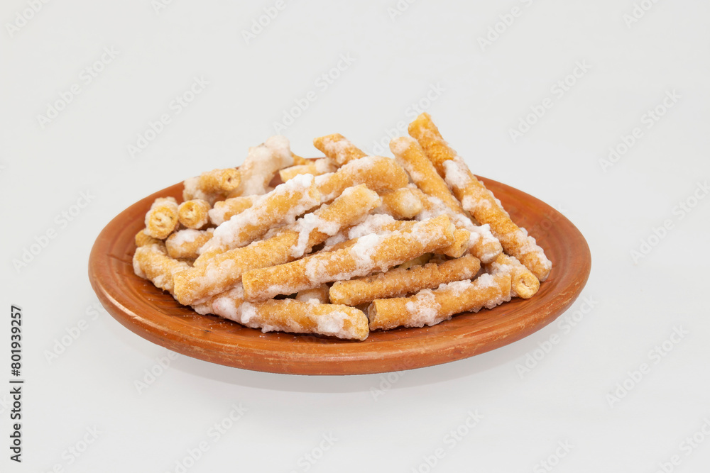sweet Goja. A Sweet Snack Treat at tea time. sugar coating dry crispy ...