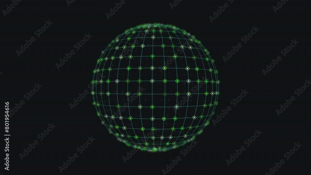 A visually captivating image of a spherical object displaying an ...