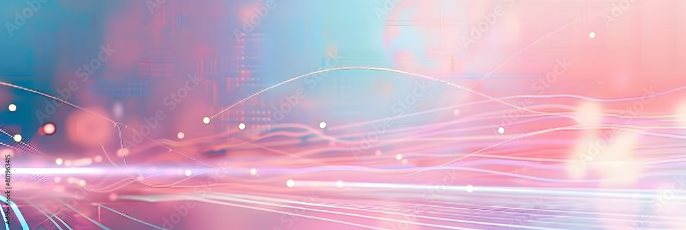 Information Technology roadmap abstract background, cover page, pastel ...