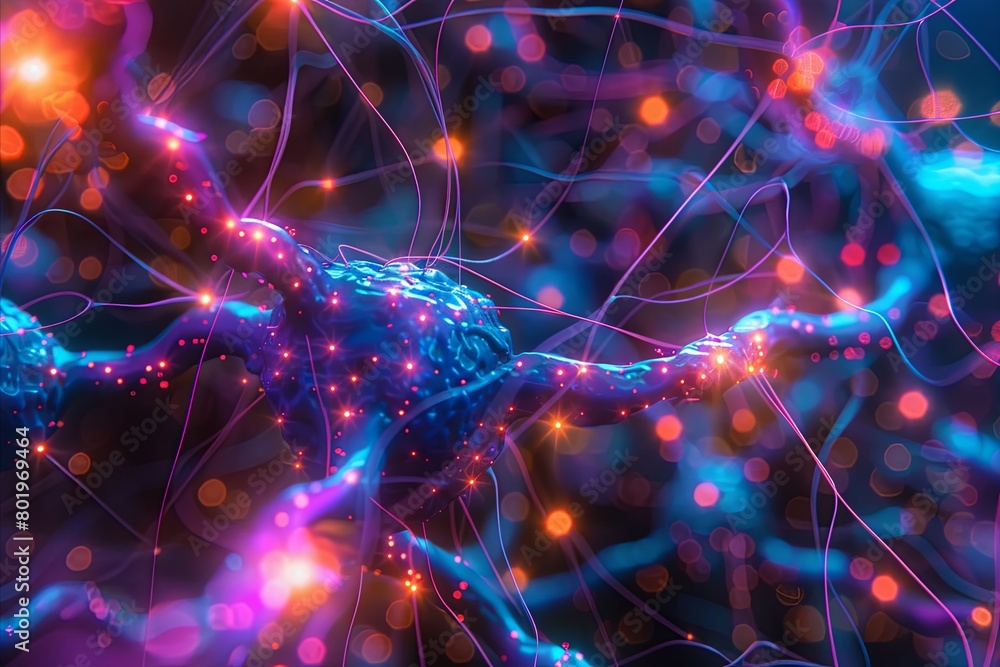 Data visualization of an artificial neural network, showcased with ...