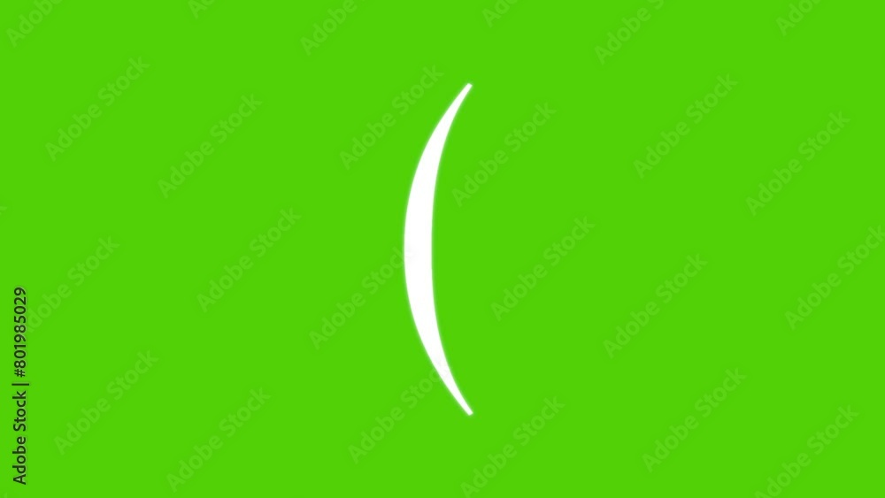 Animation punctuation mark on green screen Background Opener With Copy ...