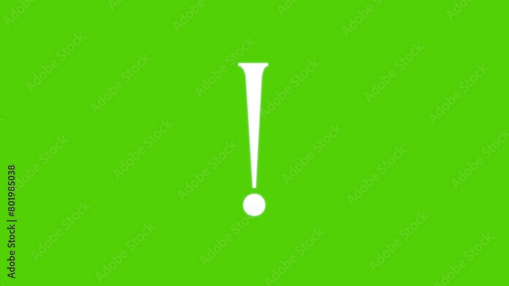 Video „Animation punctuation mark on green screen Background Opener With Copy Space. Punctuation ...
