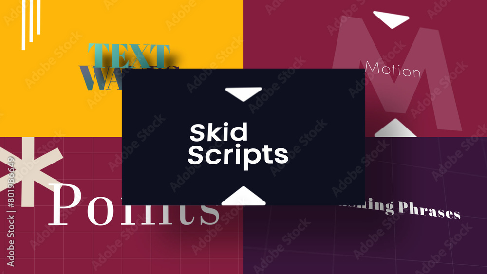 3D Conversation Text Patterns | Animated Titles with Control Panels ...