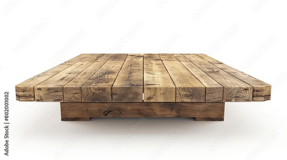 The surface of a 3D wooden table countertop is light brown with a wood ...
