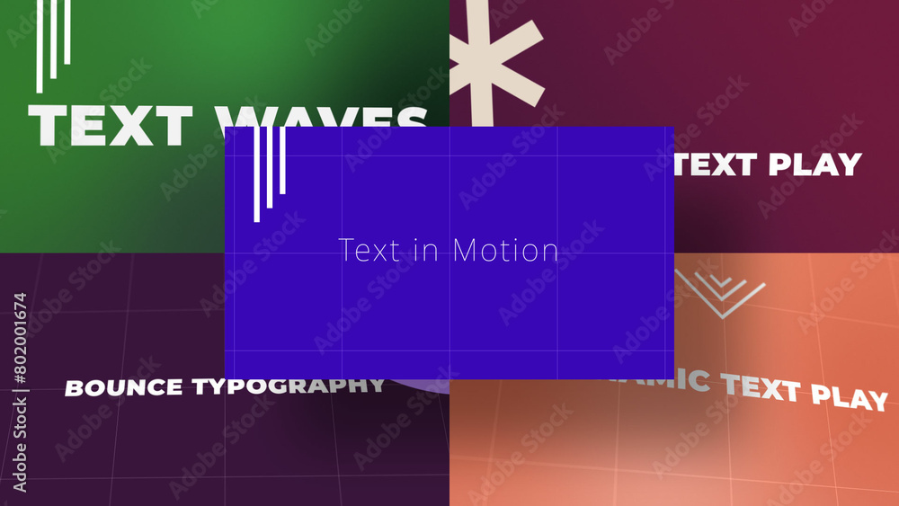 3D Orbital Text Movements | Animated Titles with Control Panels Stock ...