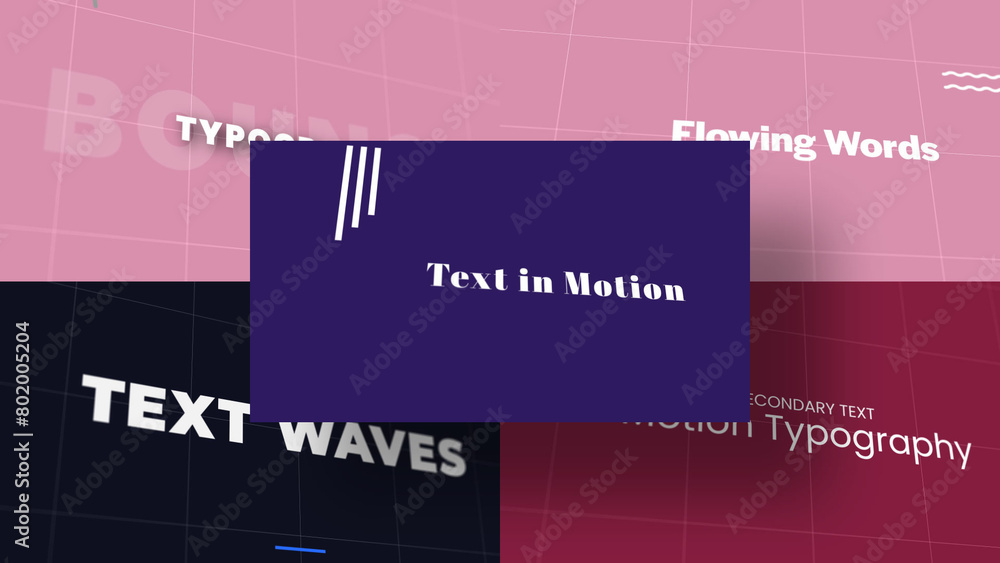 3D Quantum Leap Text | Animated Titles with Control Panels Stock ...