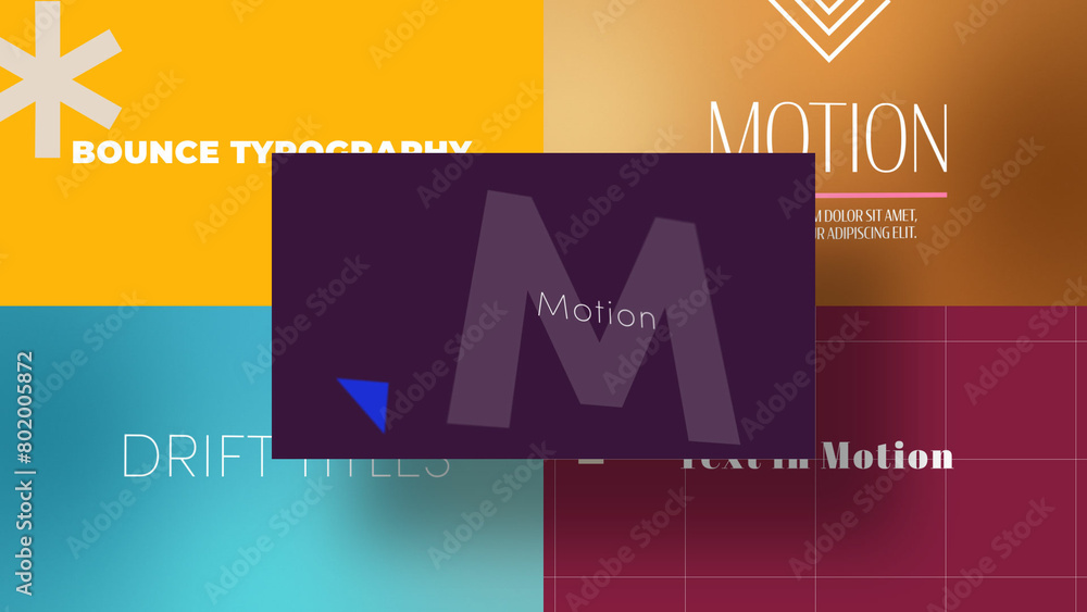3D Radiant Text Patterns | Animated Titles with Control Panels Stock ...