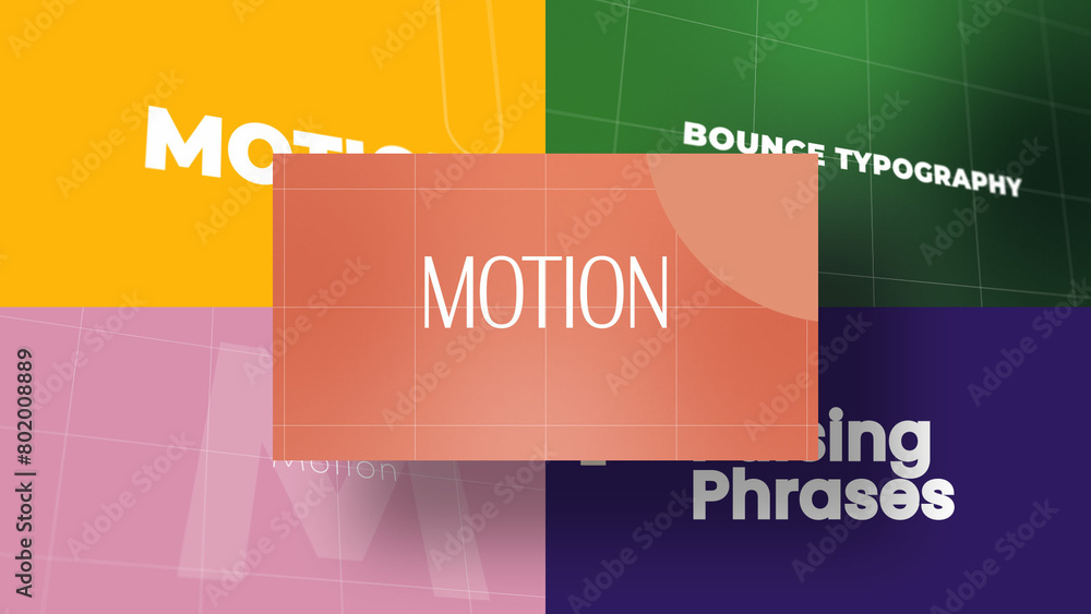 3D Starburst Text Animation | Animated Titles with Control Panels Stock ...