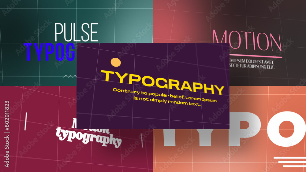 3D Text in Space | Animated Titles with Control Panels Stock Template ...