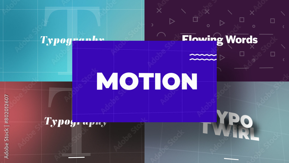 3D Text Revolution Effects | Animated Titles with Control Panels Stock ...