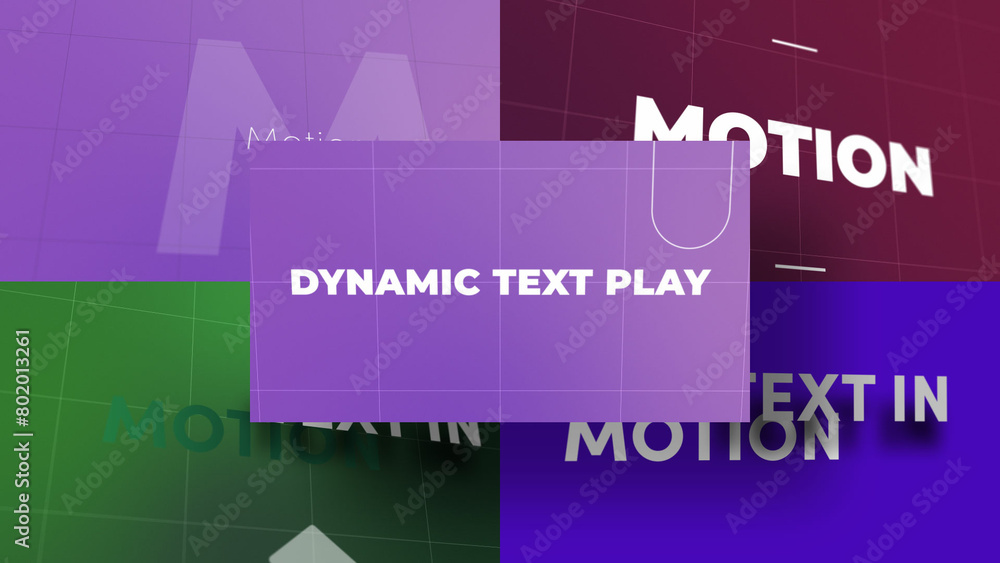 3D Text Wrap Effects | Animated Titles with Control Panels Stock Template | Adobe Stock