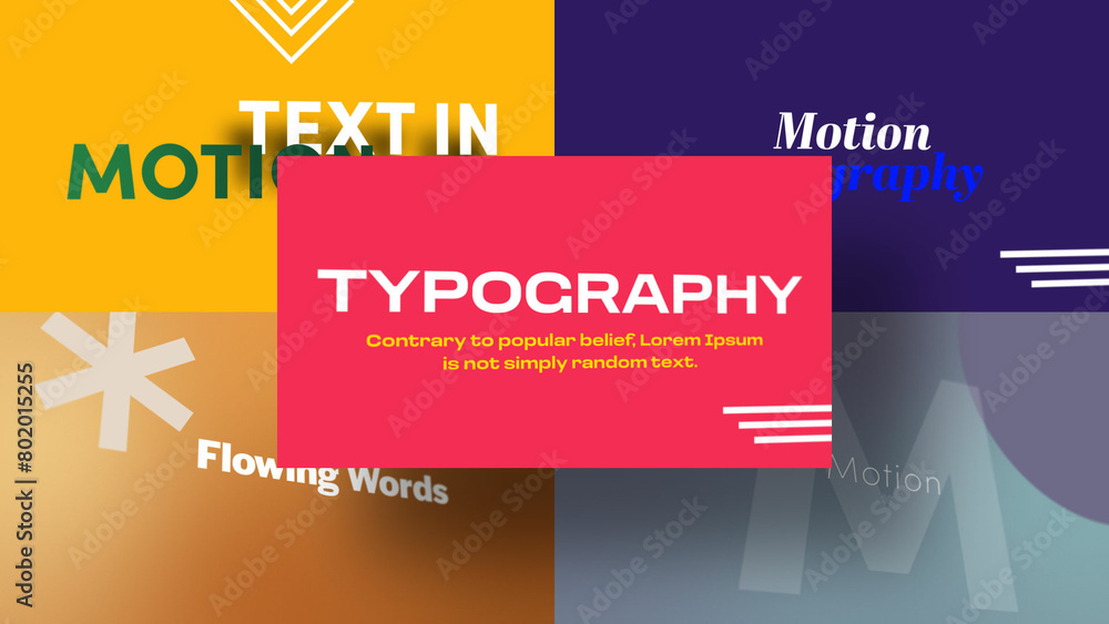 3D Volumetric Text Displays | Animated Titles with Control Panels Stock ...