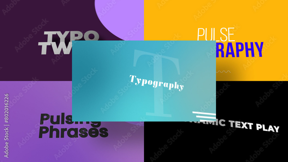 3D Whisper Text Motion | Animated Titles with Control Panels Stock ...