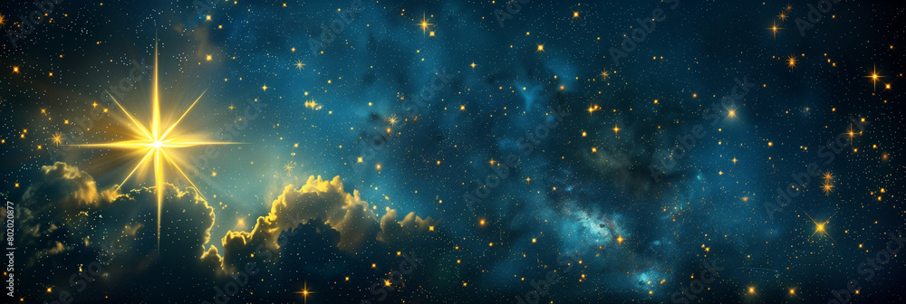 photo in celestial brilliance, the Guiding Star of Bethlehem ...