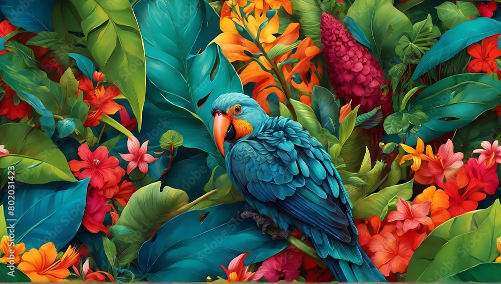 Flora and fauna themed background, soft pastel colors, suitable for the ...