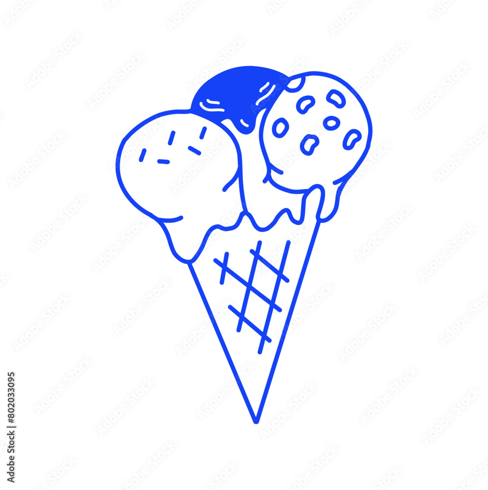 Ice Cream Beverages Food Menu Drawing Illustration Art Business and ...