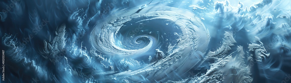 Whispering vortex with spiral winds and an ethereal twist, visualizing ...