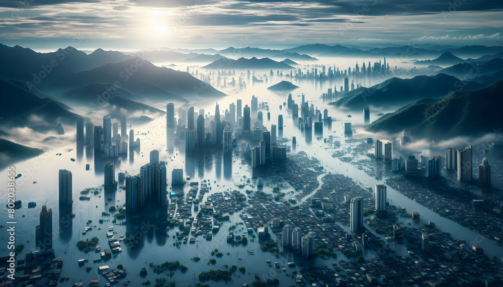 Visualizing the Threat of Rising Sea Levels: Flooded Cities and ...