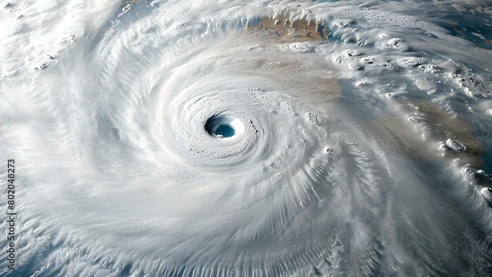 Super typhoon approaching coast technology tracks eye of hurricane on ...