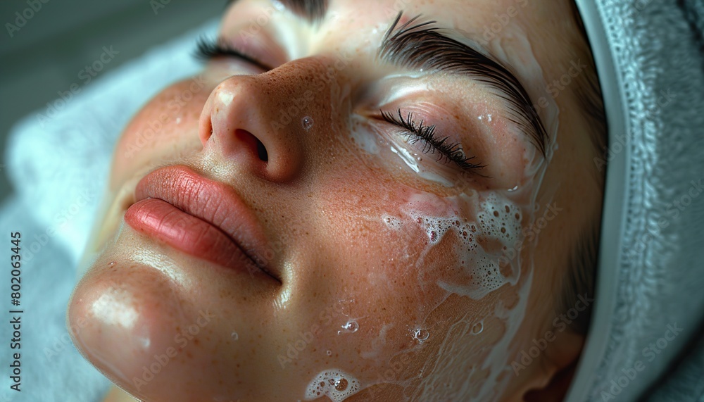 Beauty treatment of face skin with ozone facial steamer Stock Photo ...