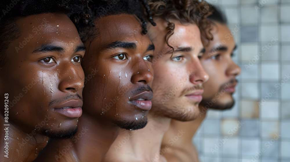 Young Men Expressing Emotions in Wet-on-Wet Blending Art, To showcase ...