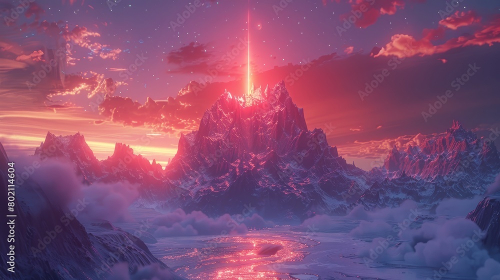 Ascend to the summit of a towering cyber mountain, where a nuclear ...